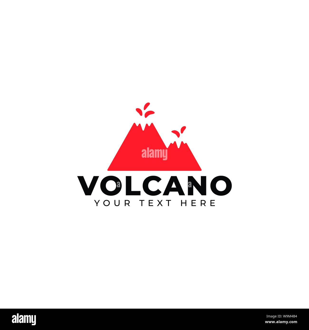 Active volcano vector vectors hi-res stock photography and images - Alamy