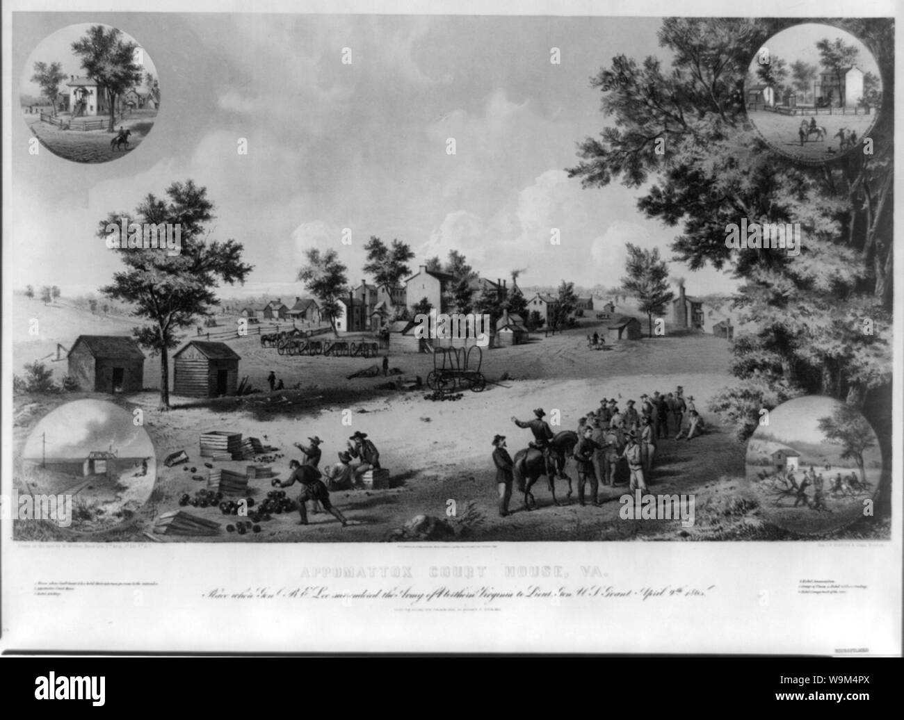 Lee surrender at appomattox court hi-res stock photography and images ...
