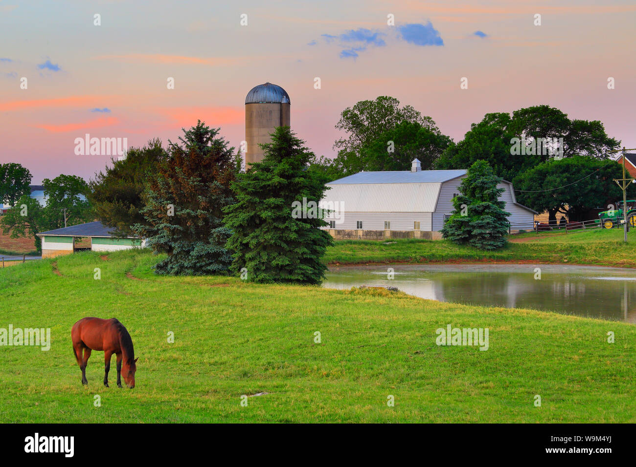 Sunrise, Dayton, Shenandoah Valley, Virginia, USA Stock Photo - Alamy