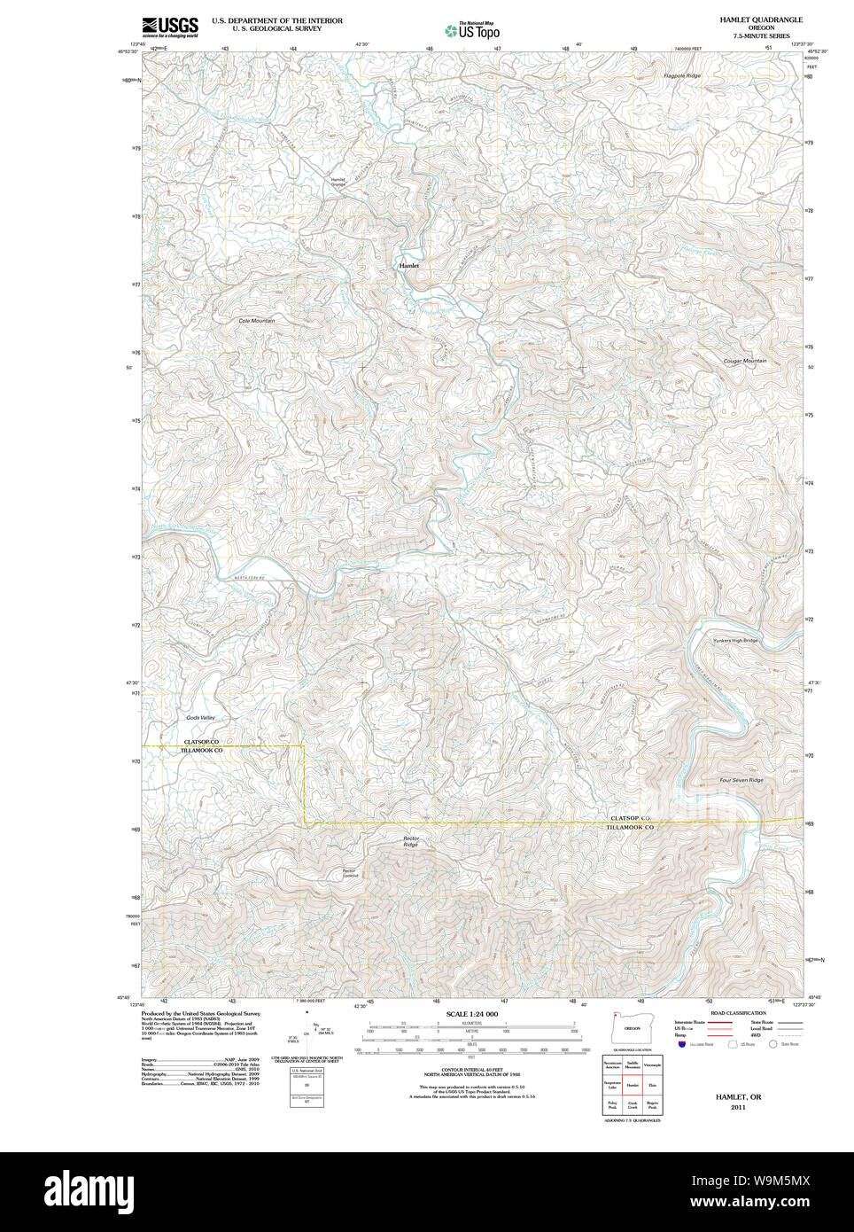 Map oregon usgs hi-res stock photography and images - Alamy