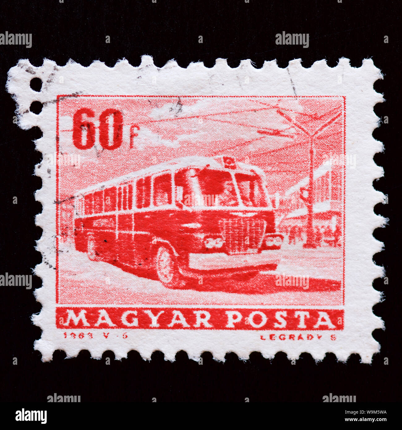 Hungary Postage Stamp - Transport and Telecommunication Stock Photo - Alamy