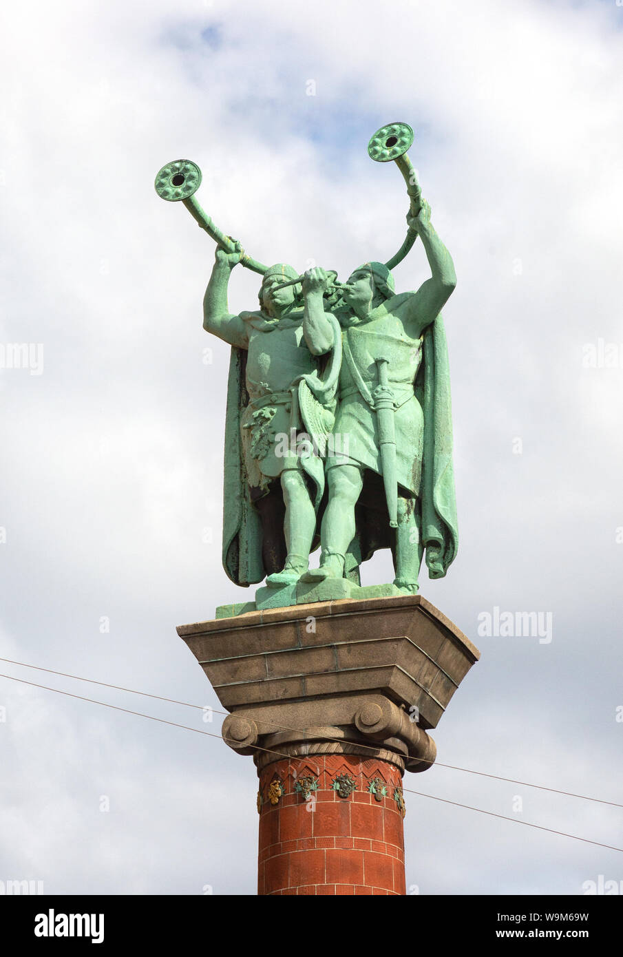 The Lur Blowers, a bronze sculpture monument next to City Hall, by ...