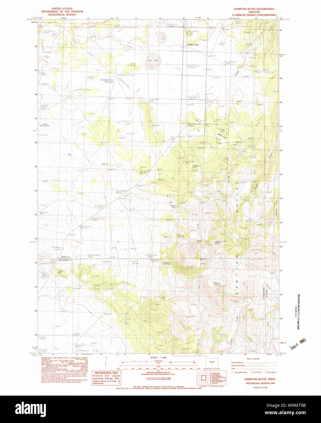 Hampton oregon map hi-res stock photography and images - Alamy