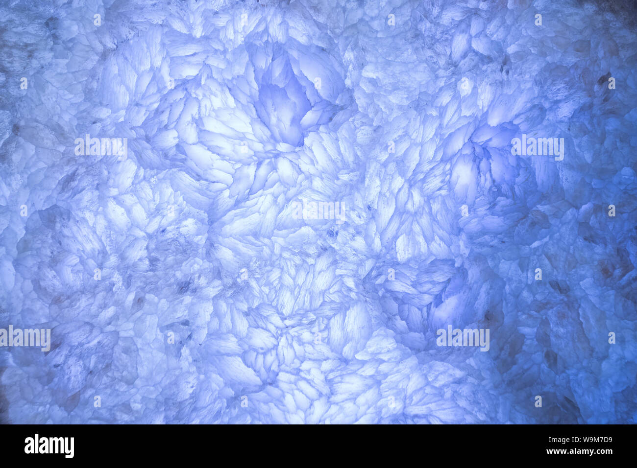 Variety of structure and texture of mineral stone, backlit background ...