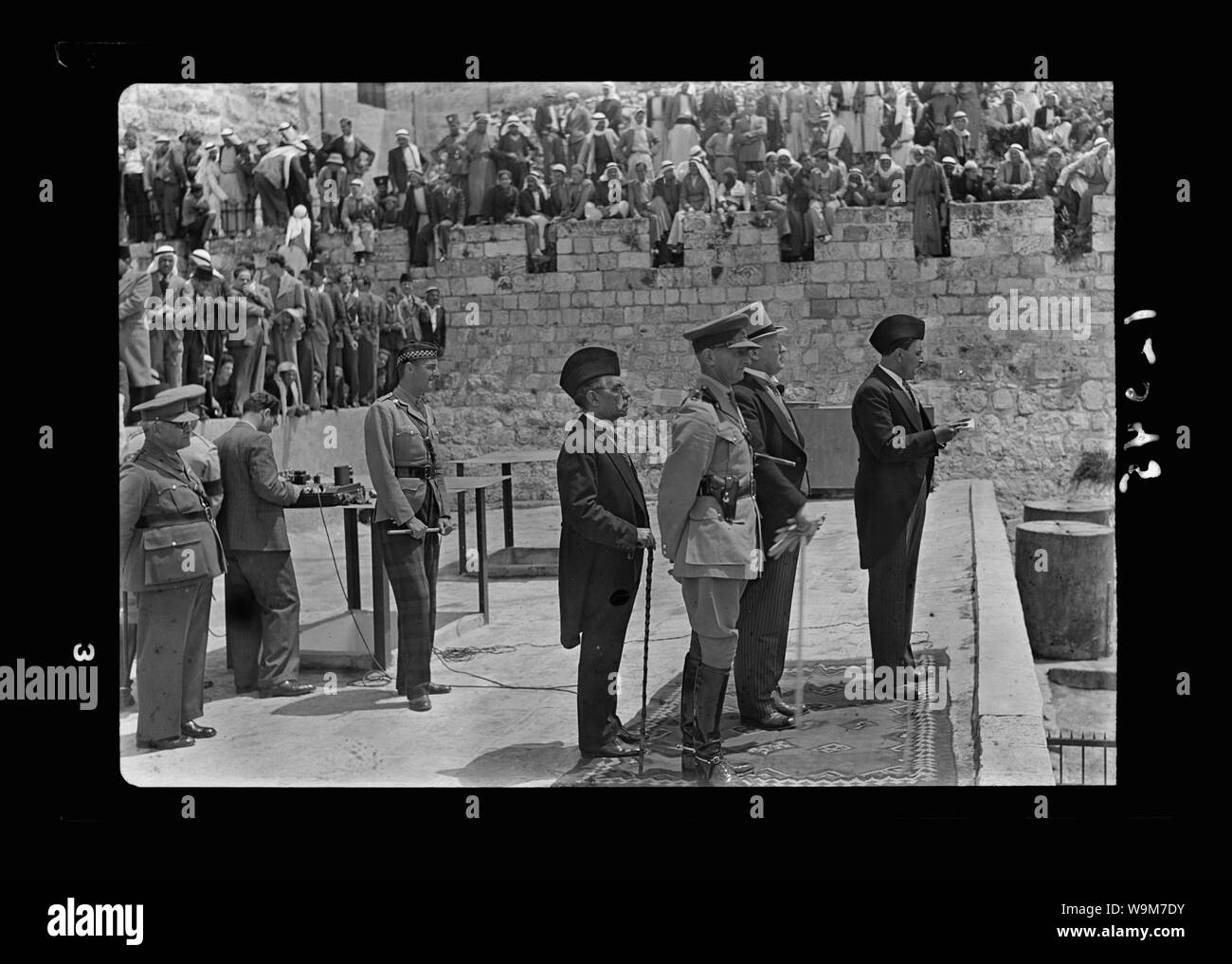 Arab recruits on parade in Jerusalem. Jamal Eff. Toukan, Mr. Keith ...