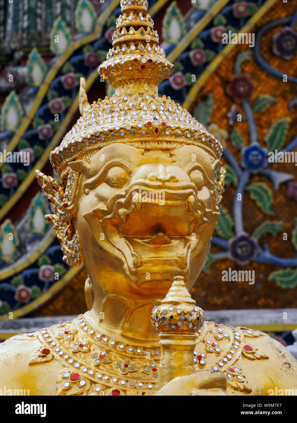 Yaksha Demon, Wat Phra Kaew, Bangkok, Krung Thep, Thailand, Asia Stock ...