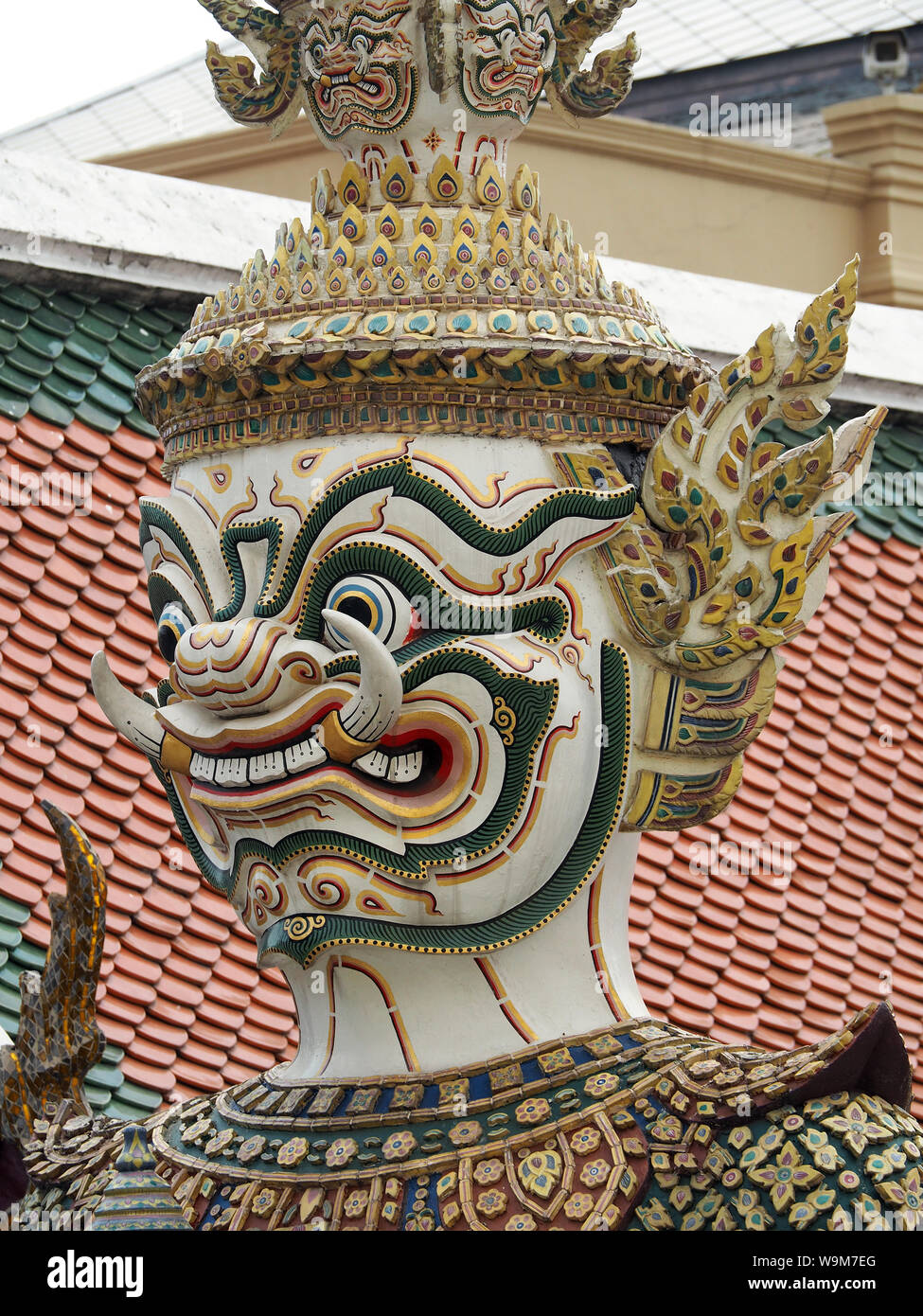 Yaksha Demon, Wat Phra Kaew, Bangkok, Krung Thep, Thailand, Asia Stock ...