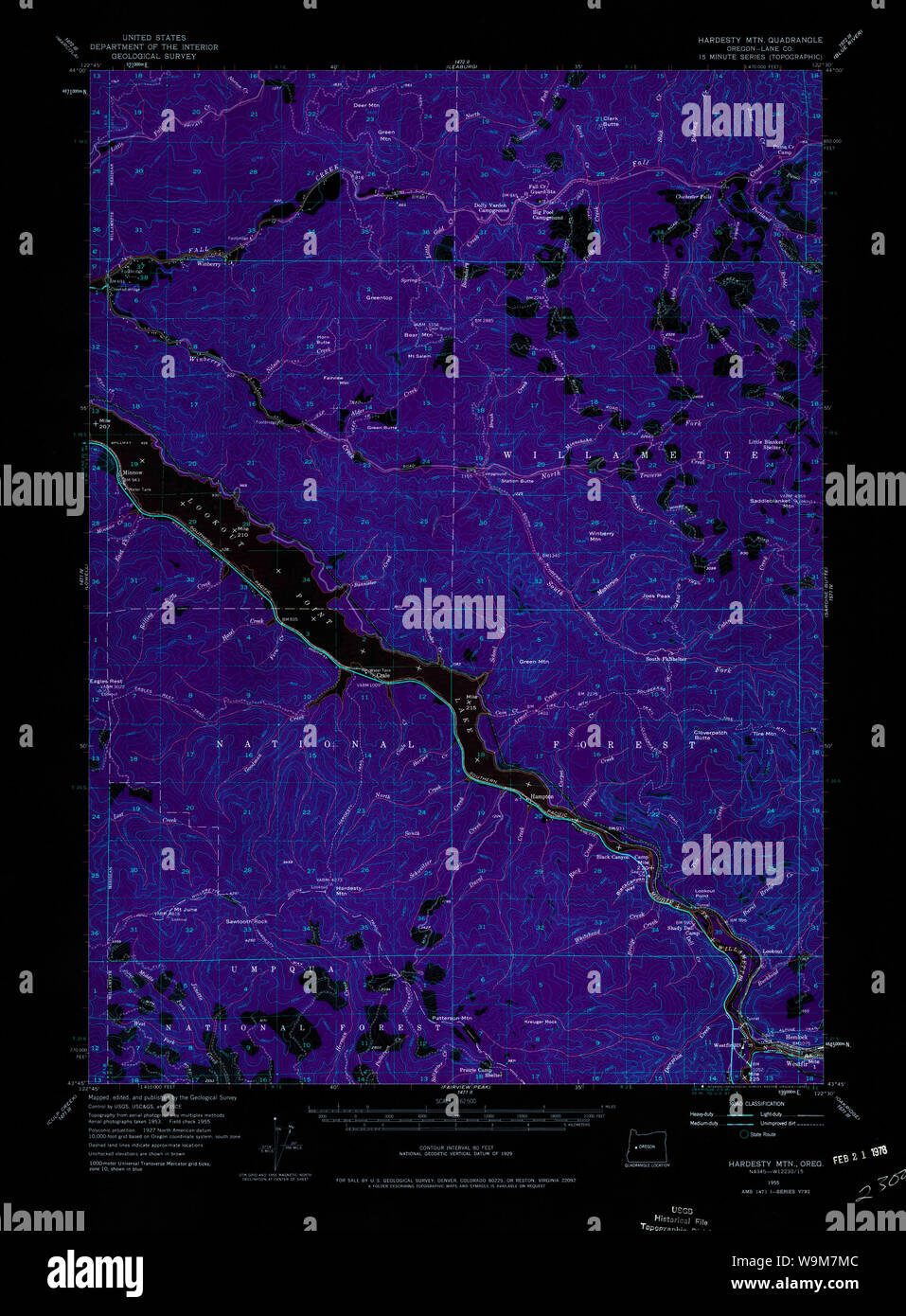 Map of hardesty hi-res stock photography and images - Alamy