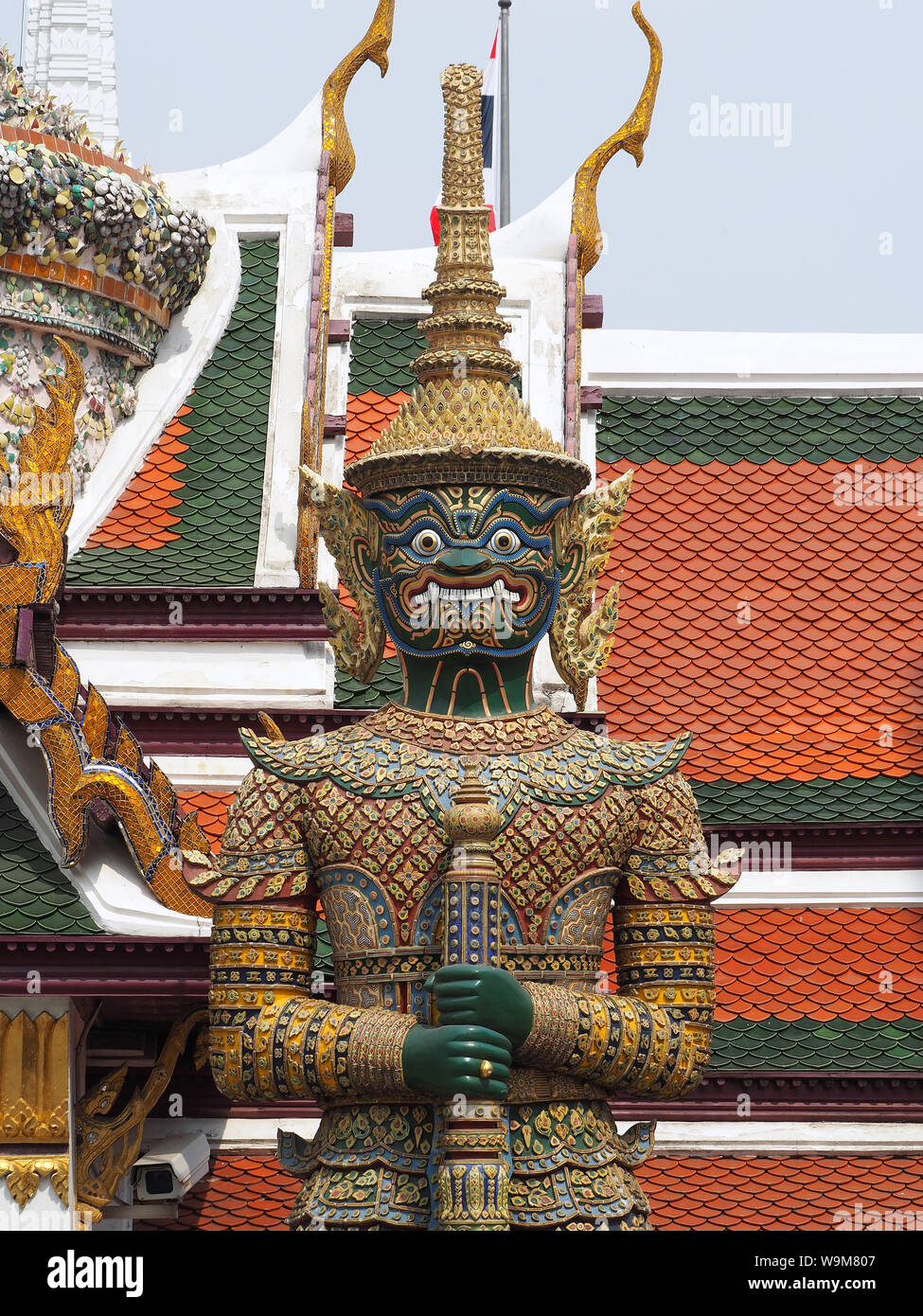 Yaksha Demon, Wat Phra Kaew, Bangkok, Krung Thep, Thailand, Asia Stock ...