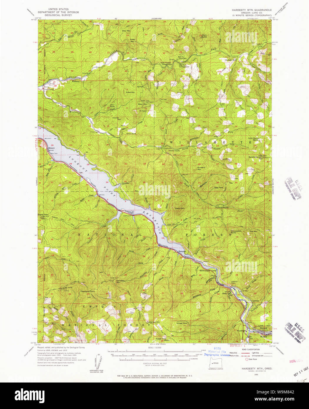 Map of hardesty hi-res stock photography and images - Alamy