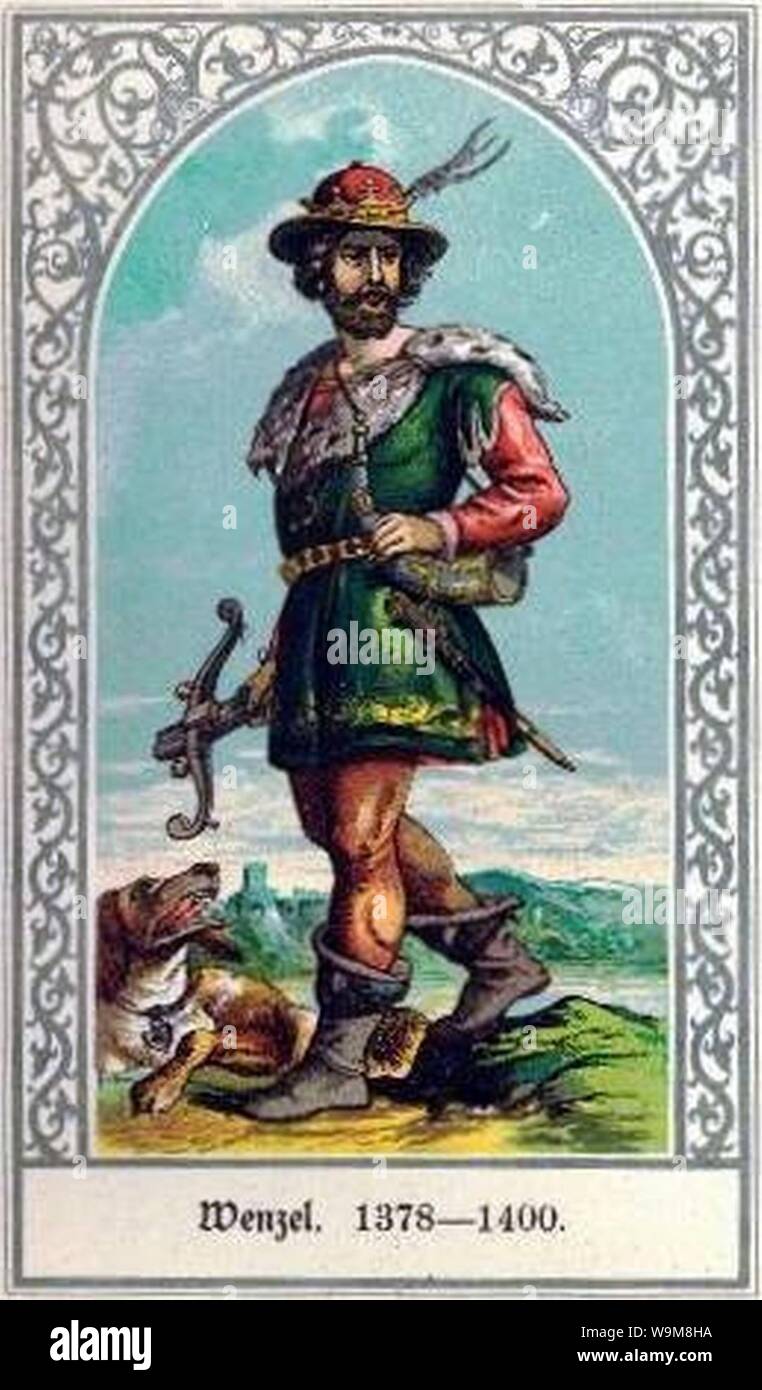 Die deutschen Kaiser Wenzel Stock Photo - Alamy