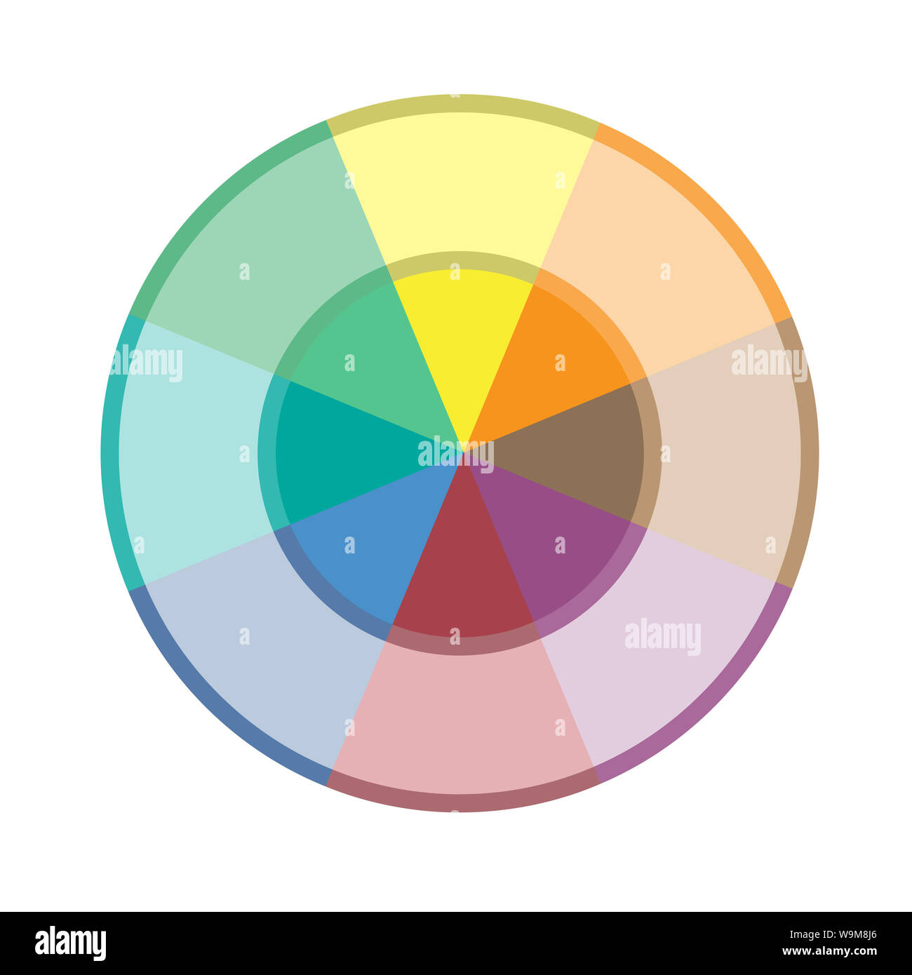 Infographic Template for 8 positions. Colorful area chart. White ...