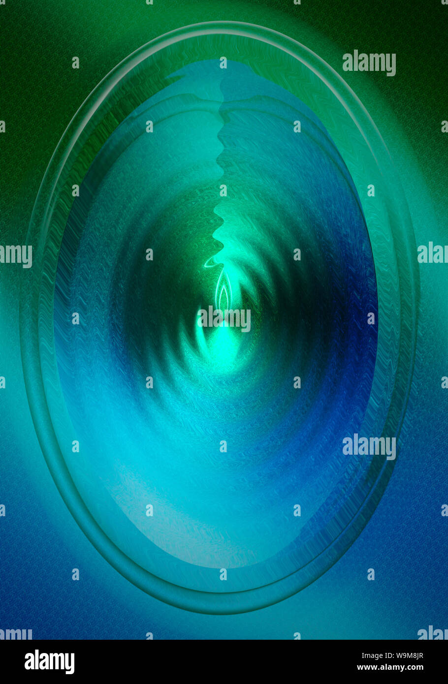 Blue sound waves glow hi-res stock photography and images - Alamy