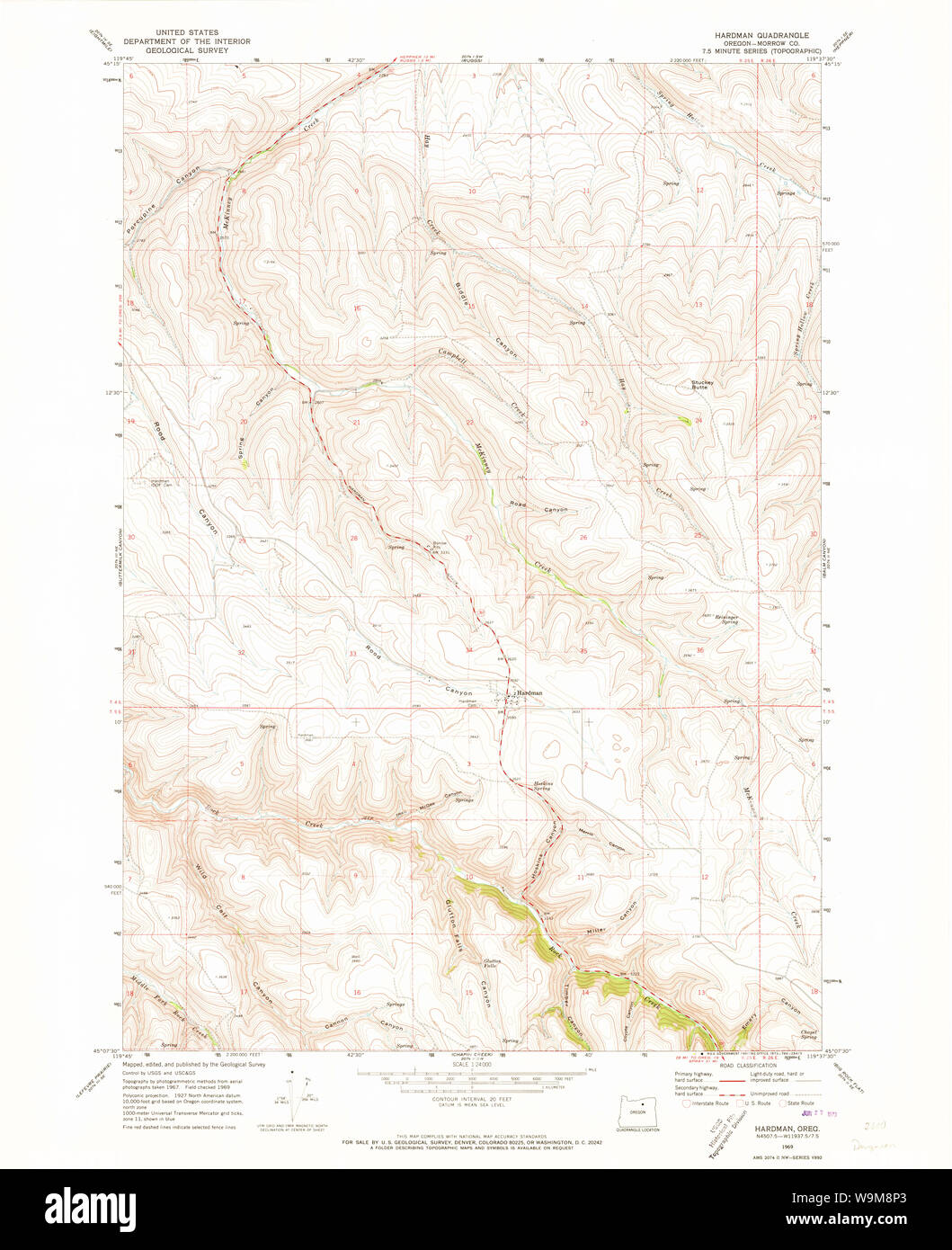 Map of hardman hi-res stock photography and images - Alamy