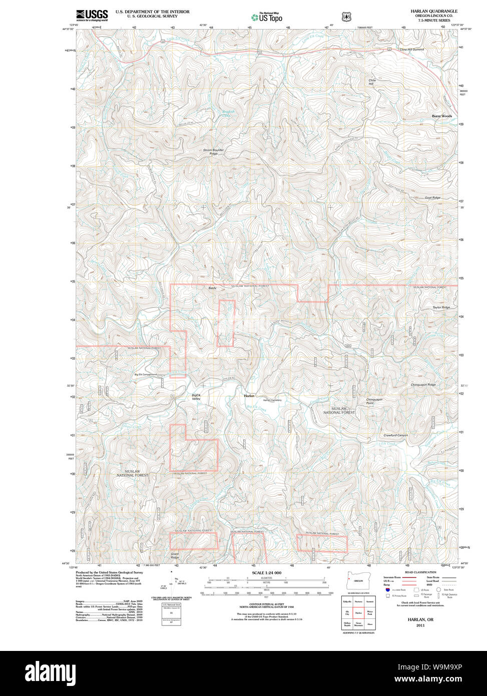 Harlan map hi-res stock photography and images - Alamy