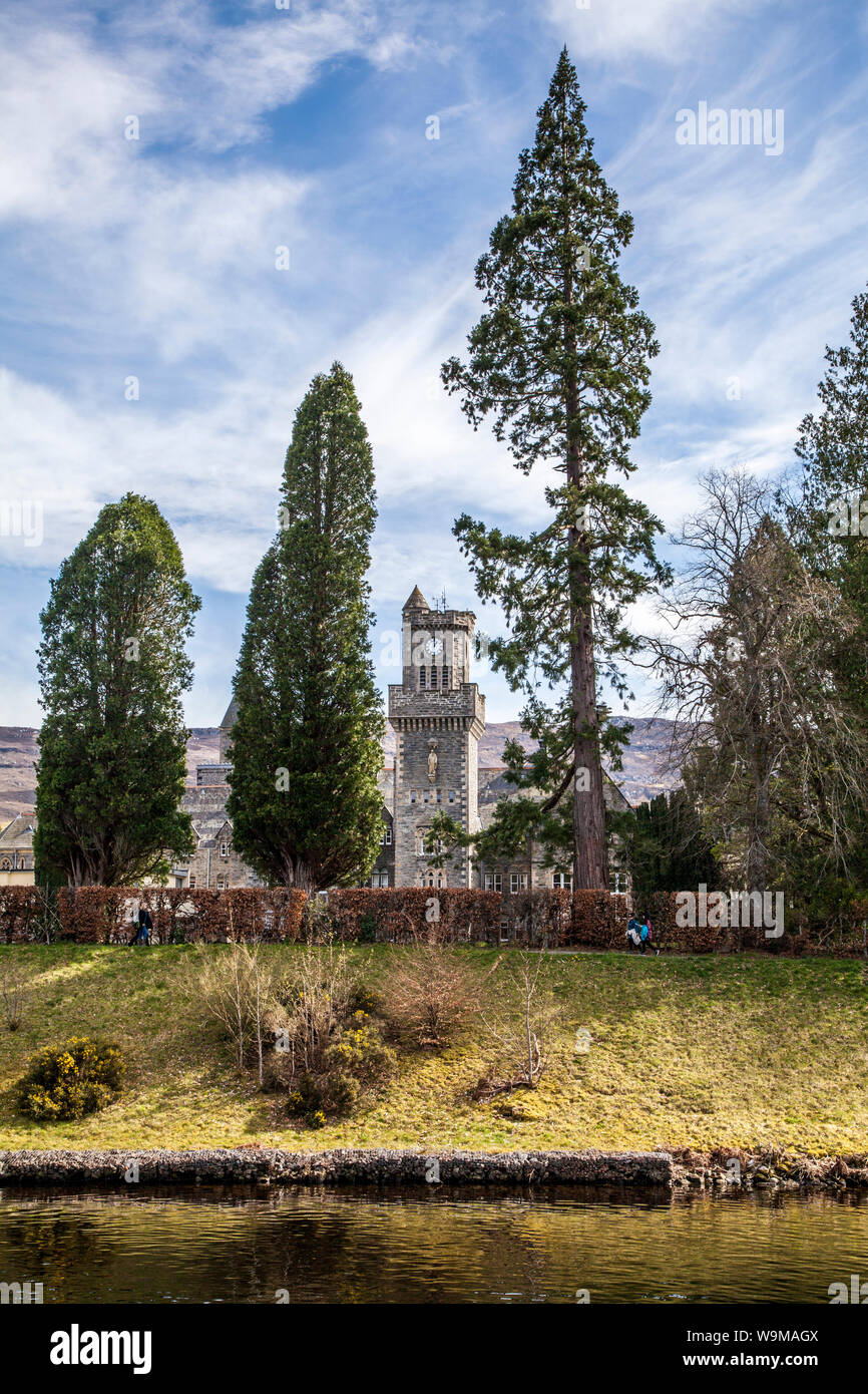 Fort Augustus Abbey on the shores of Loch Ness Stock Photo - Alamy