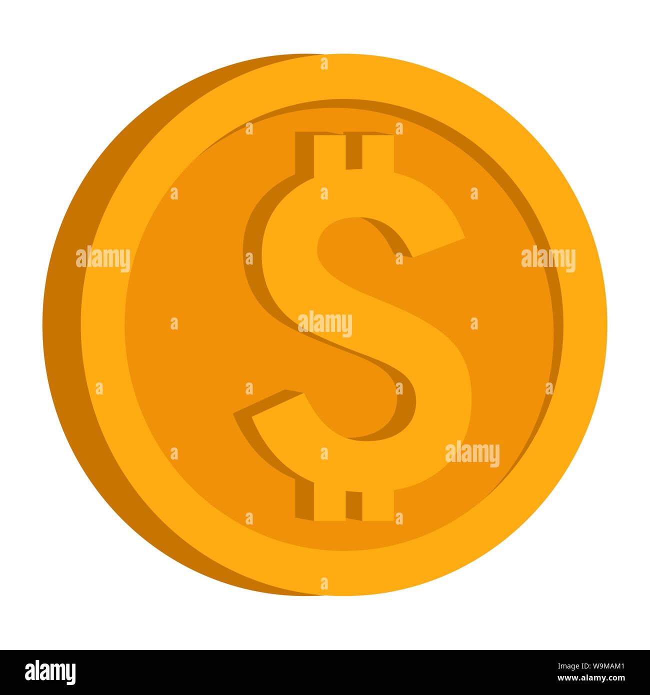 Coin money isometric symbol isolated Stock Vector Image & Art - Alamy
