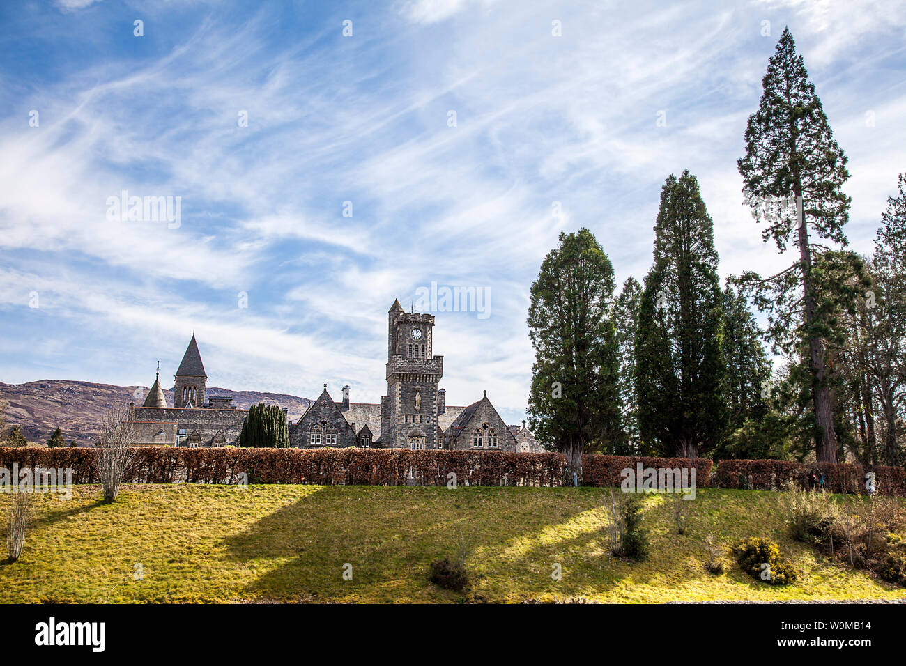 Fort Augustus Abbey on the shores of Loch Ness Stock Photo - Alamy