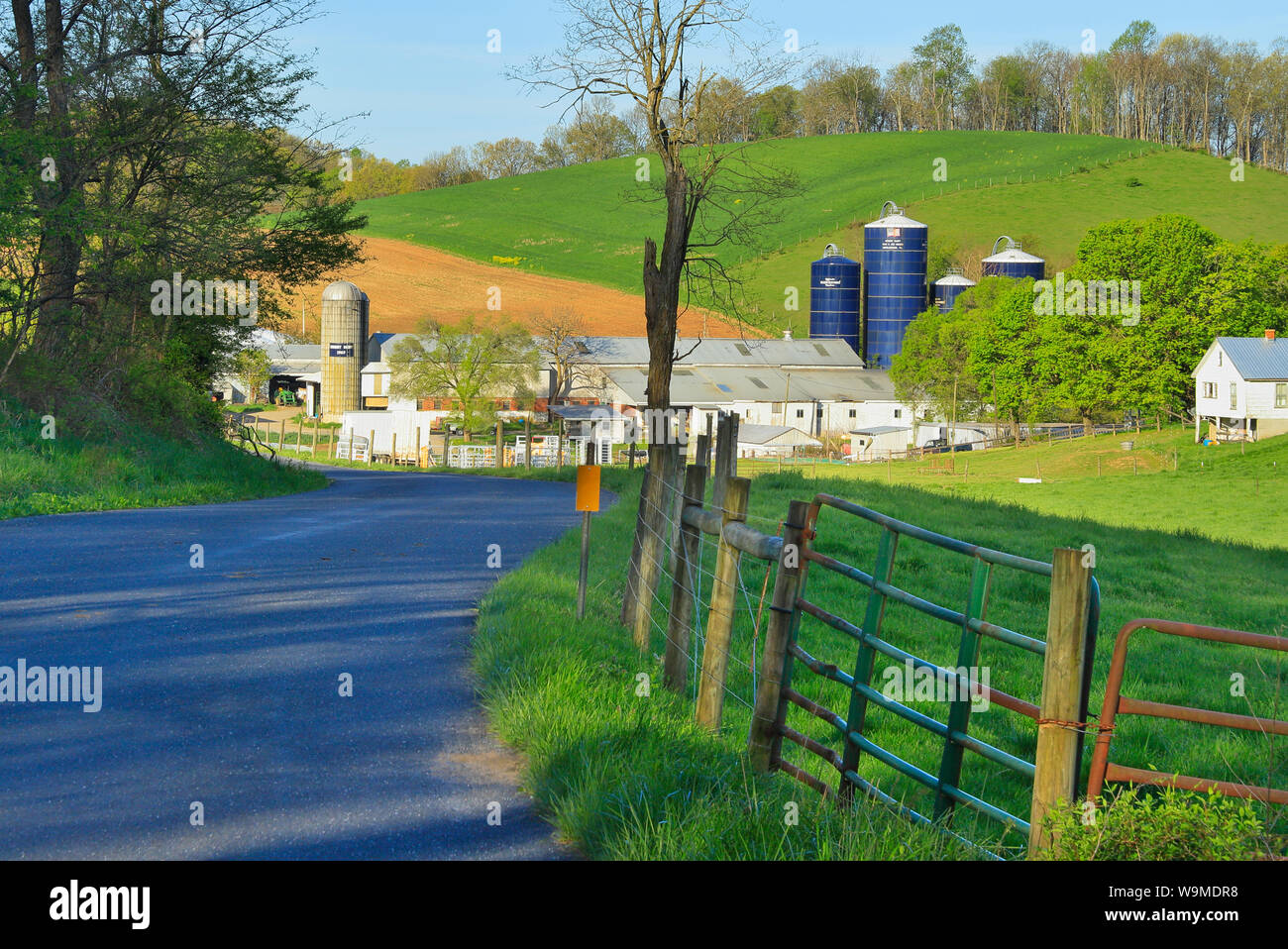 Farm near Middlebrook in the Shenandoah Valley, Virginia, USA Stock ...