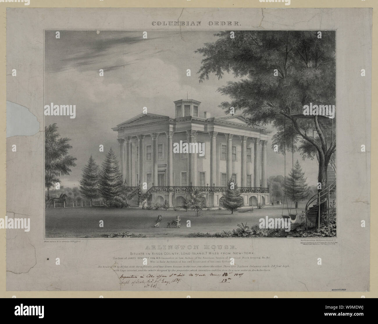 Arlington House. Situate in Kings County, Long Island, 7 miles from New ...