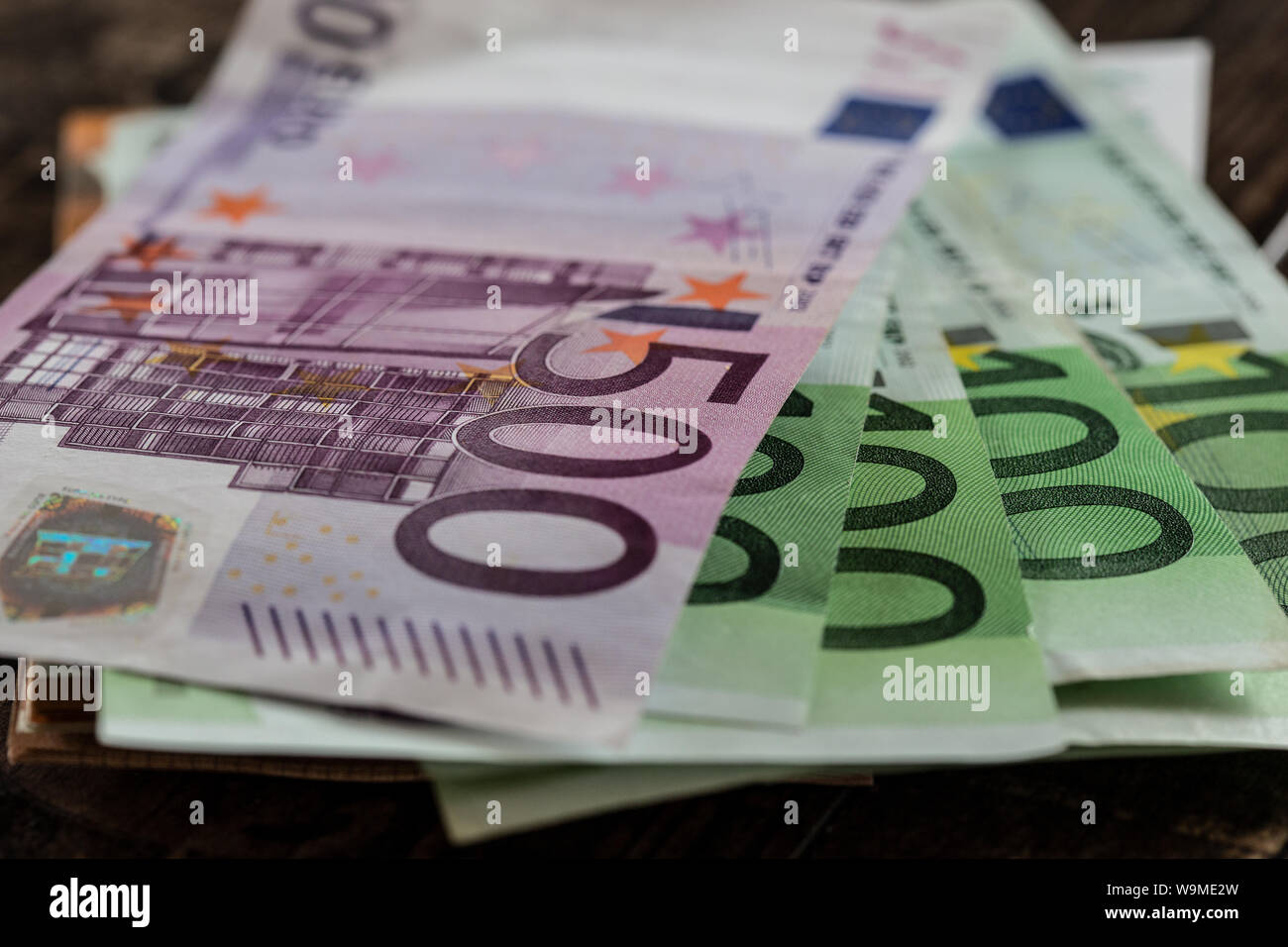 papermoney in Euro Stock Photo - Alamy