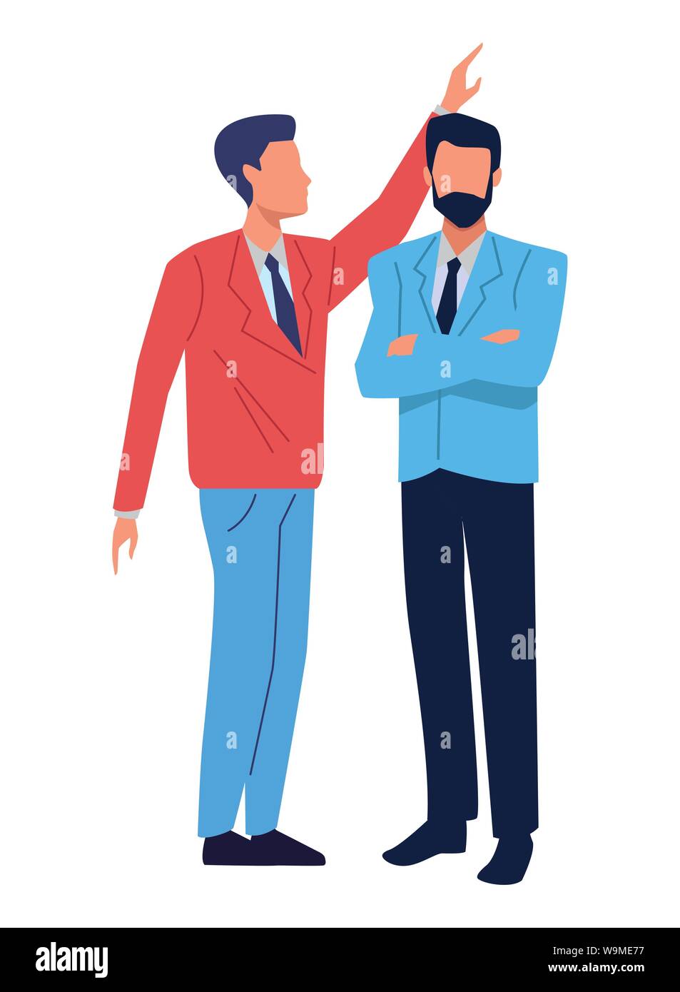 Two successful business men Stock Vector Images - Alamy