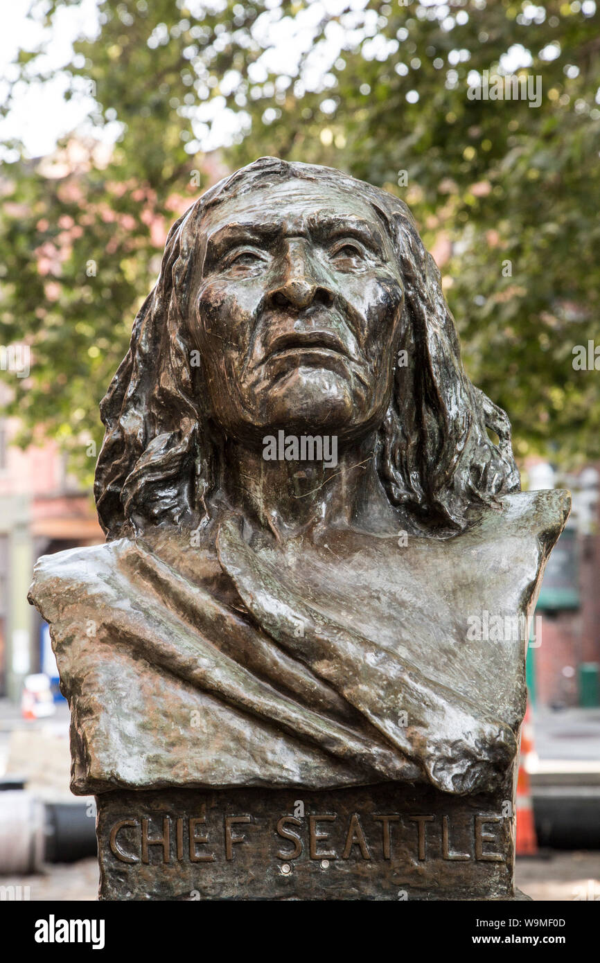 Chief seattle bust hi-res stock photography and images - Alamy