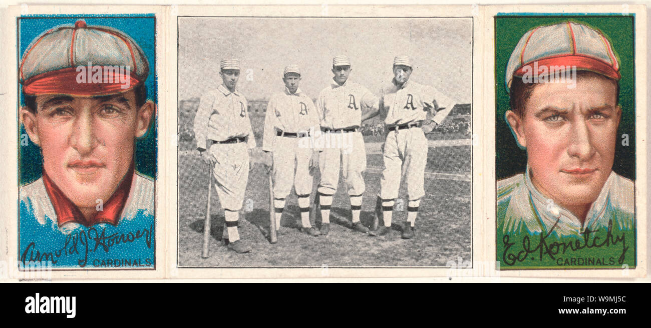 Arnold Hauser/Edward Konetchy, St. Louis Cardinals, baseball card ...