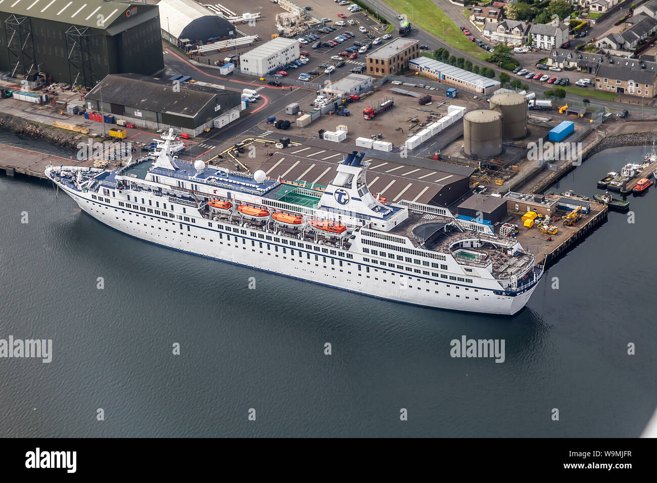 Aerial Photograph Port of Invergordon Stock Photo - Alamy