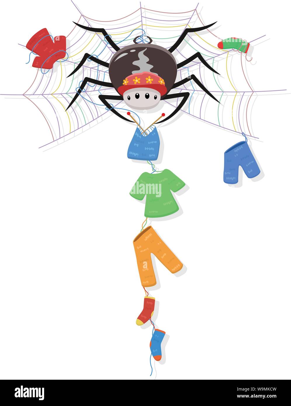 Spider creation Stock Vector Images - Alamy