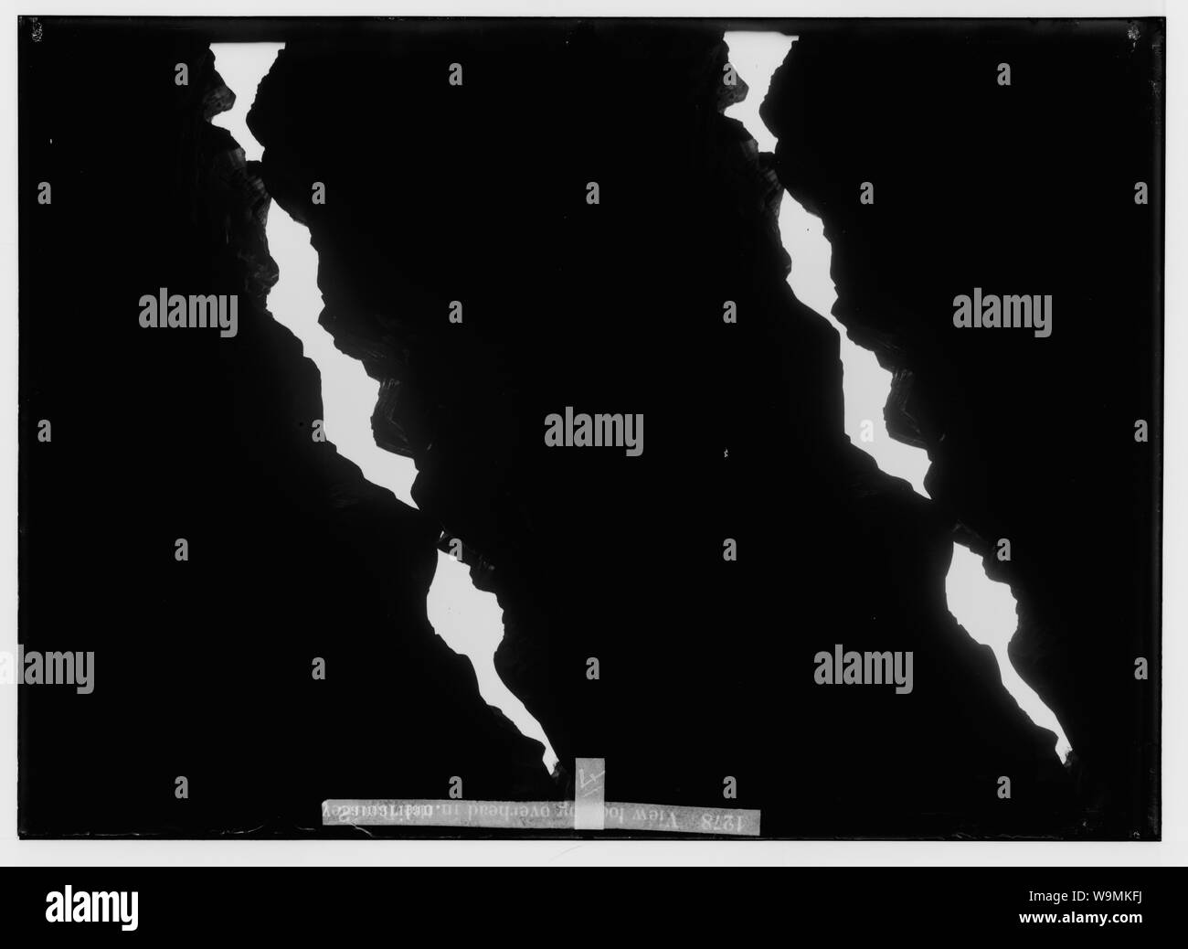 Around the Dead Sea. View looking overhead in the ravine Stock Photo ...