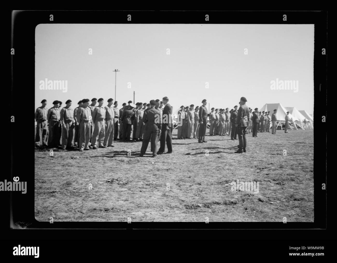 Arrival in Palestine of Mr. Antony [i.e., Anthony] Eden. Gen. Barker, G ...