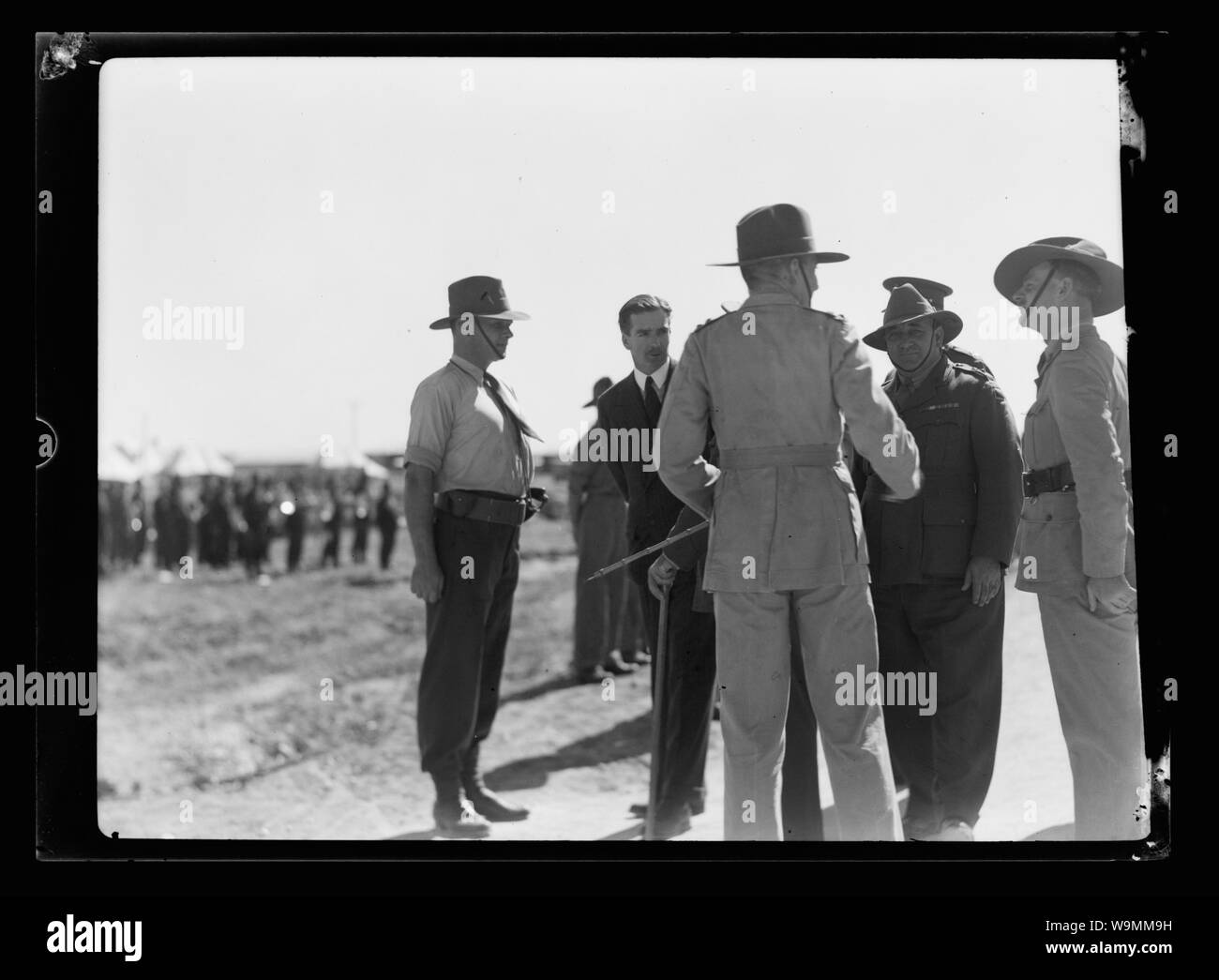 Arrival in Palestine of Mr. Antony [i.e., Anthony] Eden. Gen. Barker, G ...