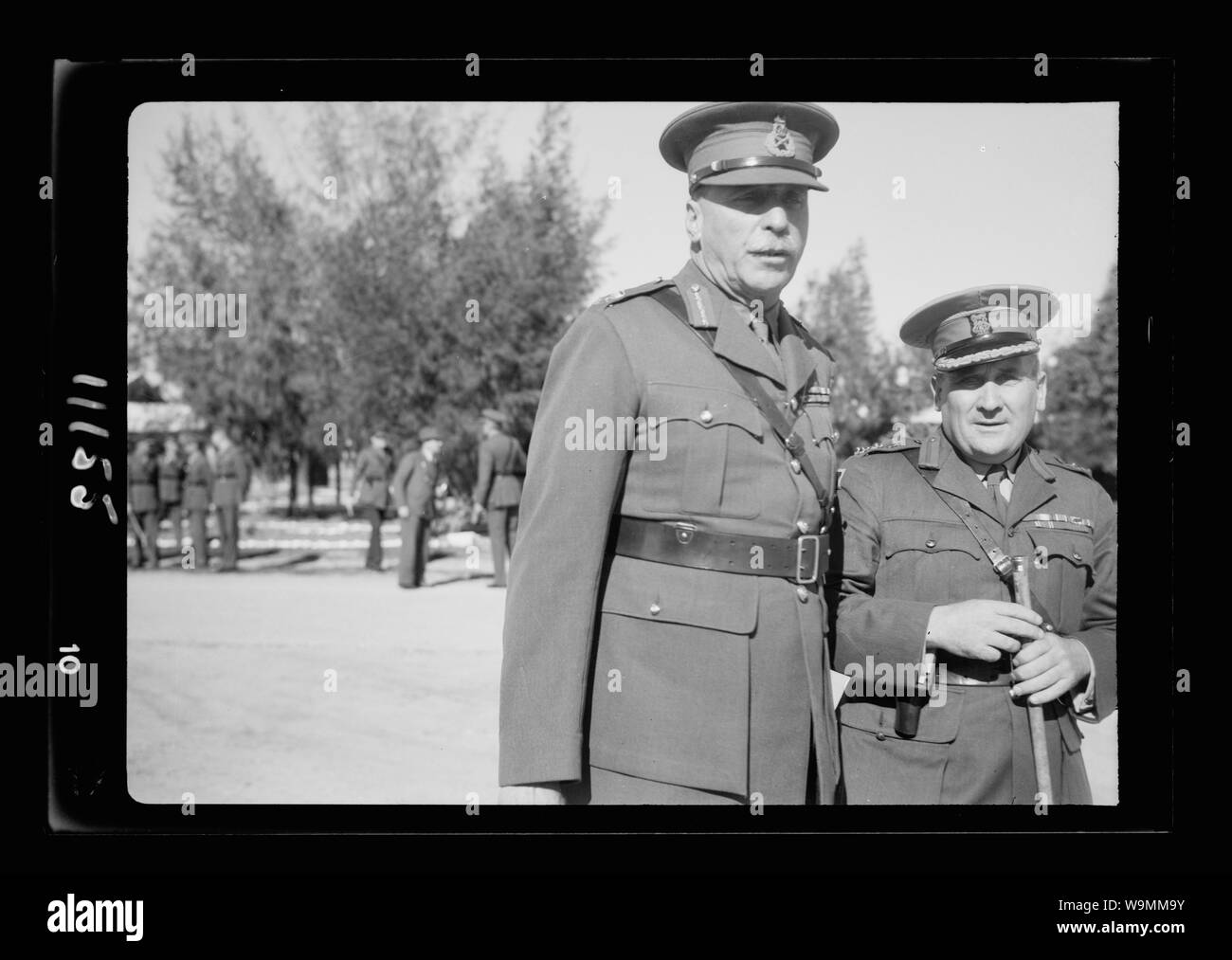Arrival in Palestine of Mr. Antony [i.e., Anthony] Eden. Gen. Barker, G ...