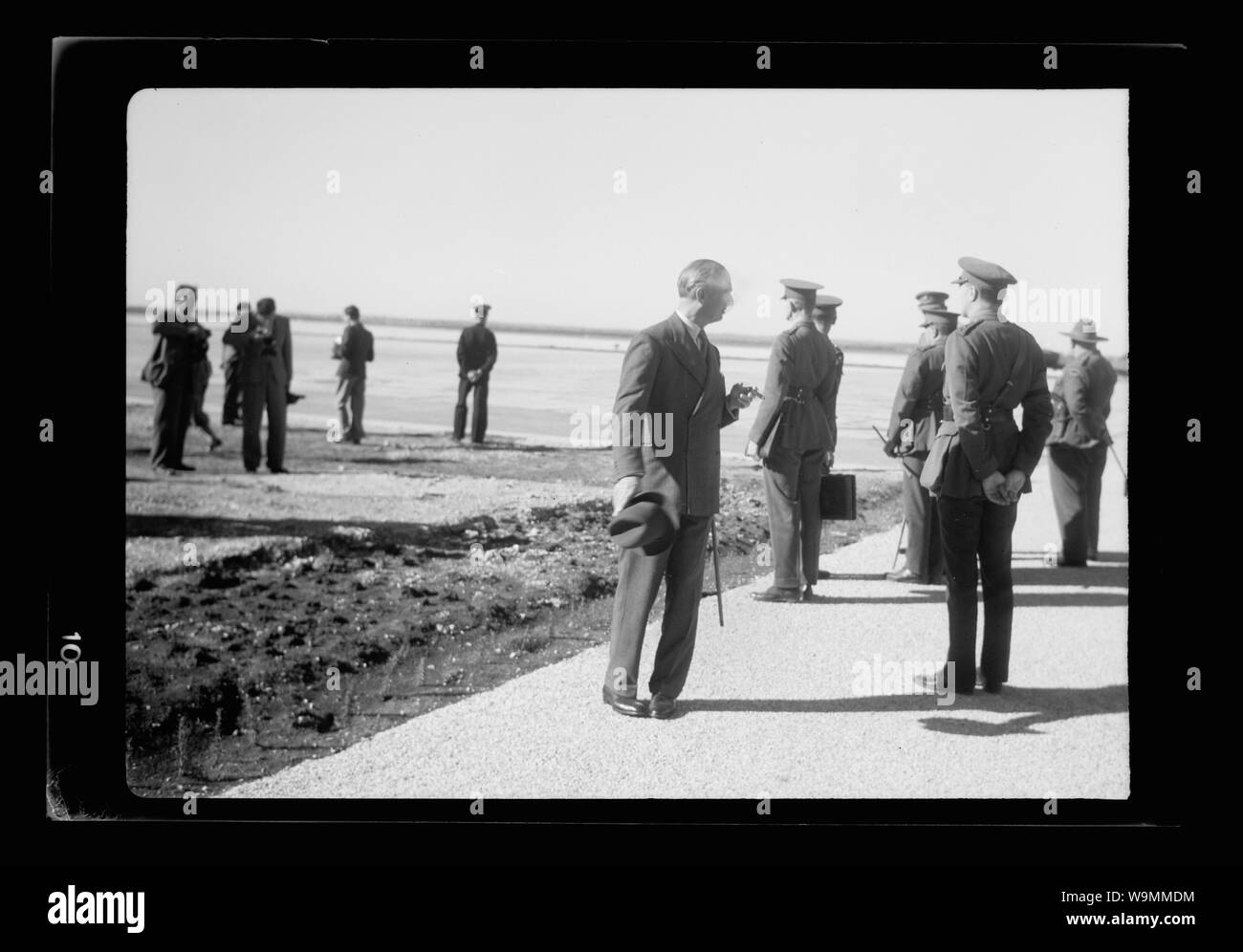 Arrival in Palestine of Mr. Antony [i.e., Anthony] Eden. Gen. Barker, G ...