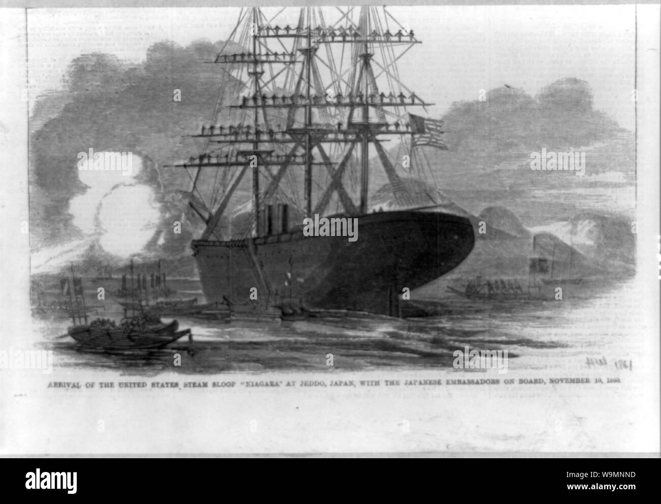 United states steam sloop Black and White Stock Photos & Images - Alamy