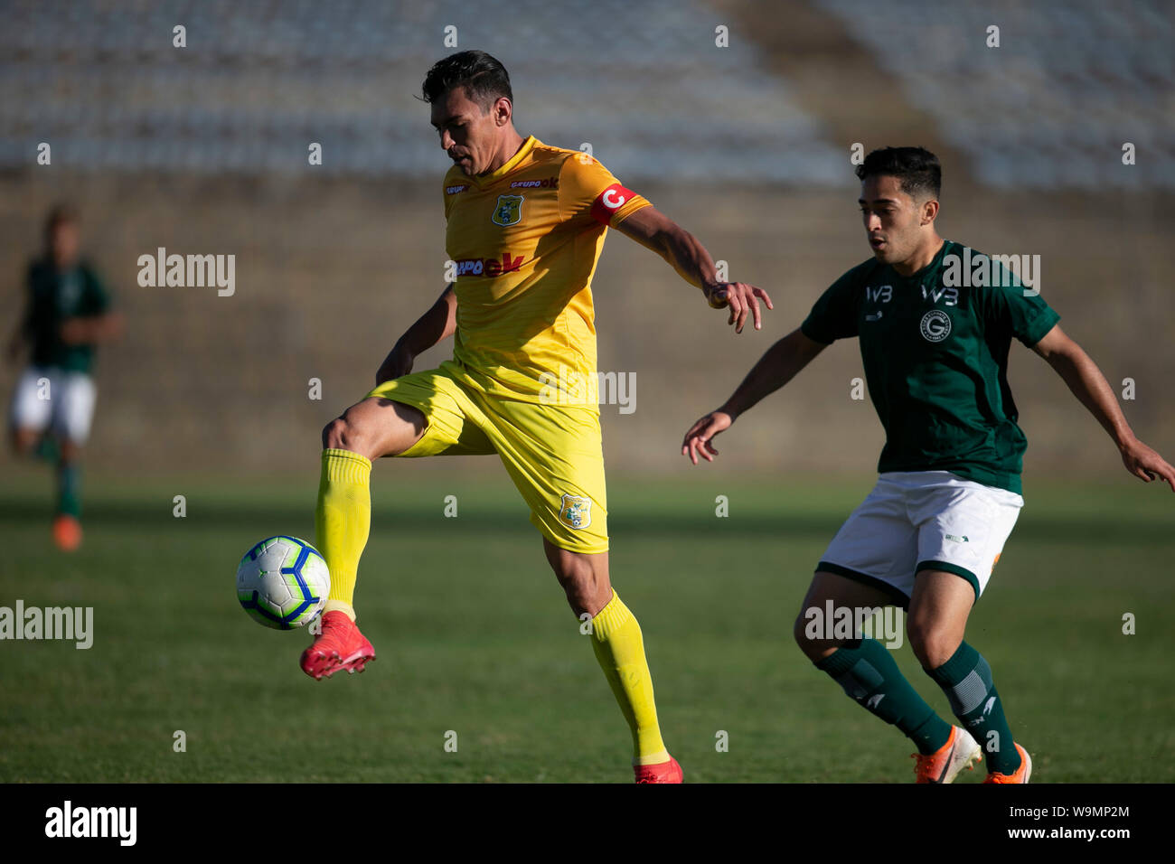 Taguatinga, Brazil. 14th Aug, 2019. DF, this Wednesday, (14). Defender ...