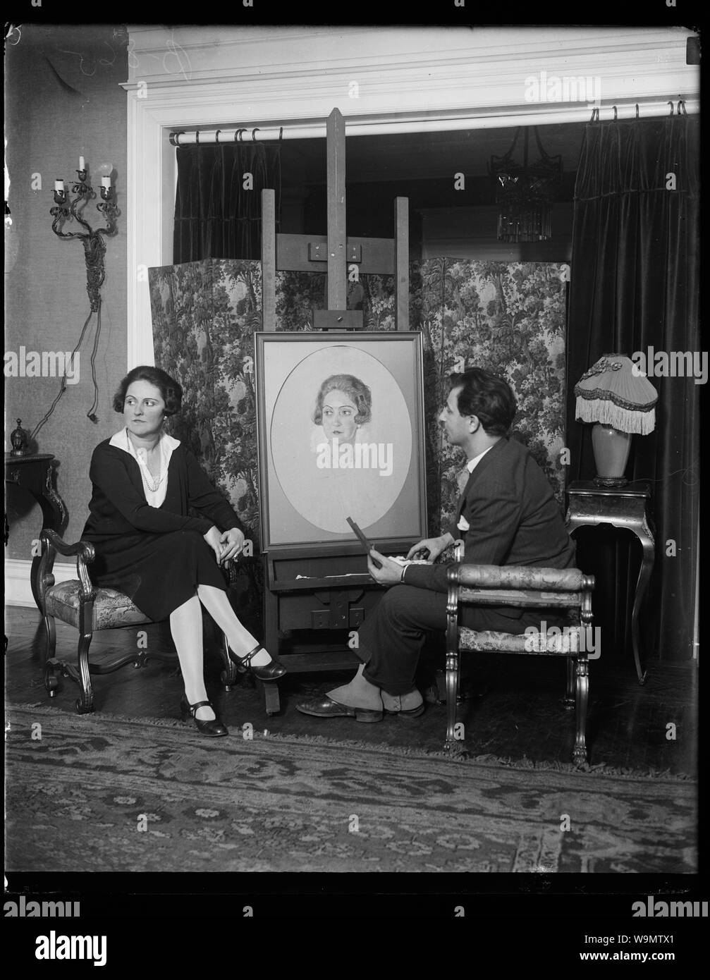 Portrait model woman Black and White Stock Photos & Images - Alamy