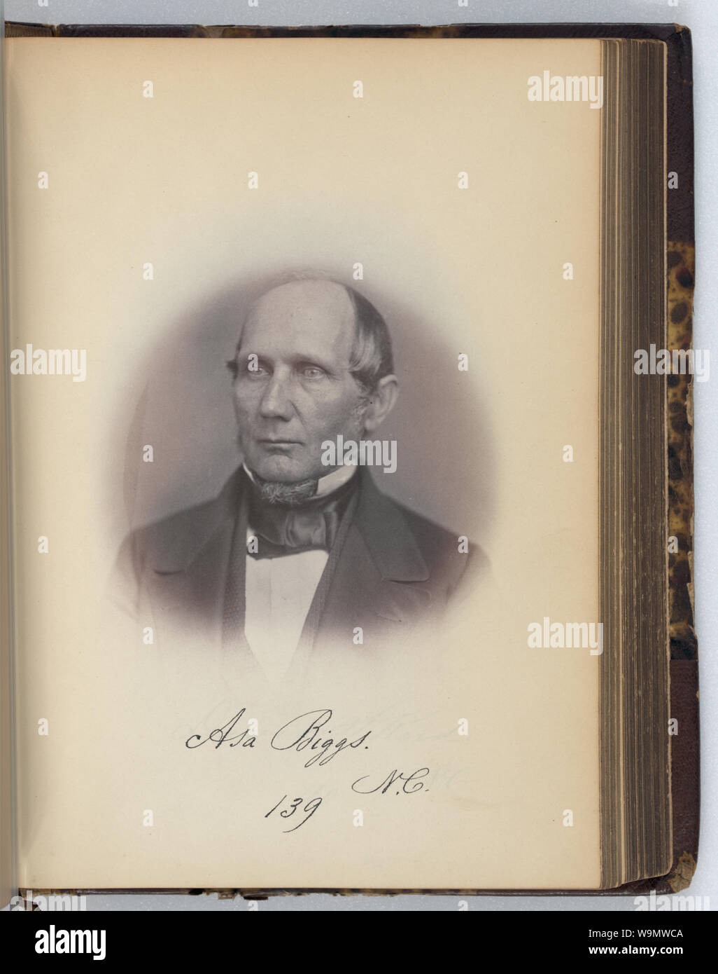 Asa Biggs, Senator from North Carolina, Thirty-fifth Congress, half ...