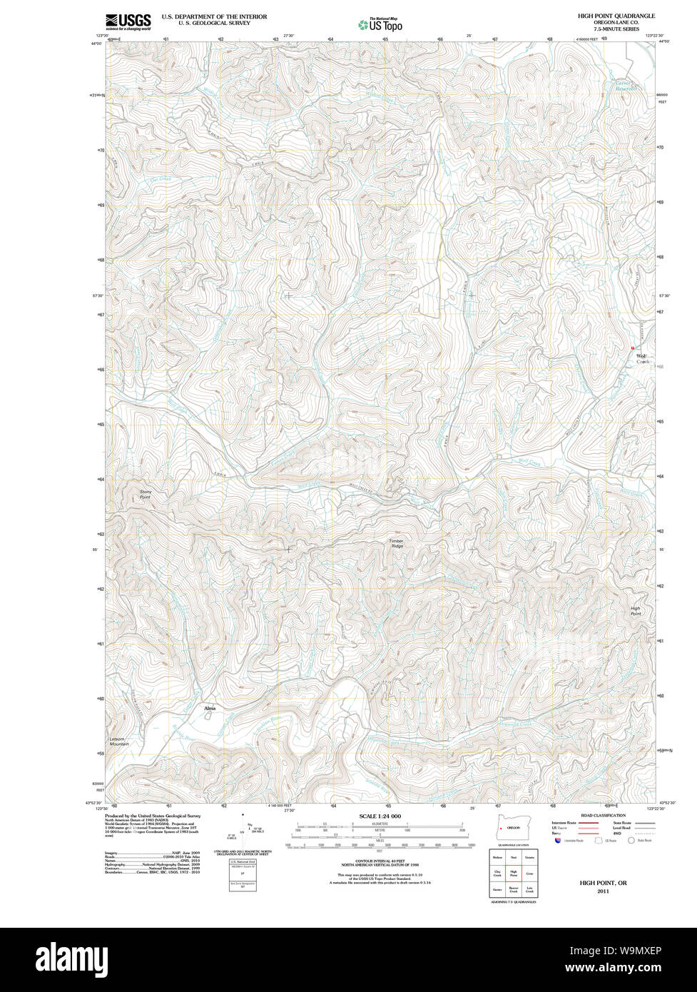 Map of high point Cut Out Stock Images & Pictures - Alamy