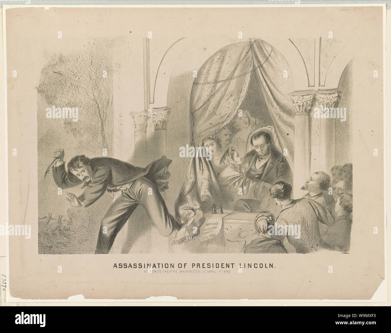 Assassination of President Lincoln Stock Photo - Alamy