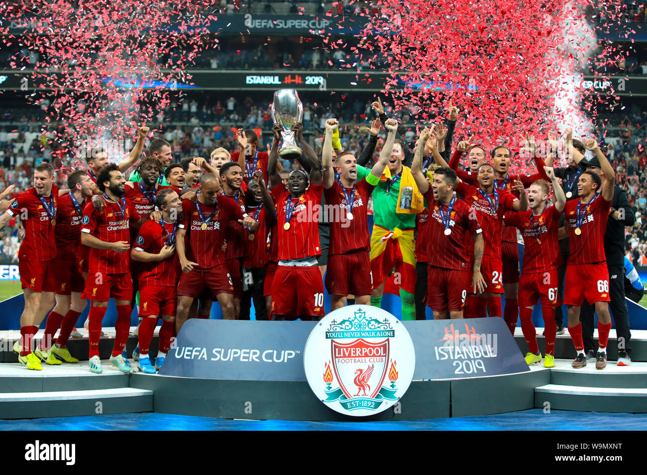 Side win uefa super cup final besiktas park hi-res stock photography ...