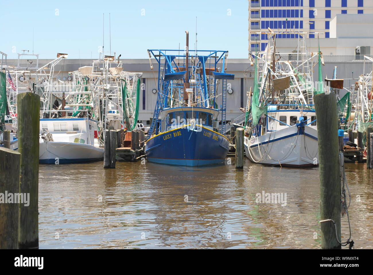 Boats in Harbor Stock Photo - Alamy