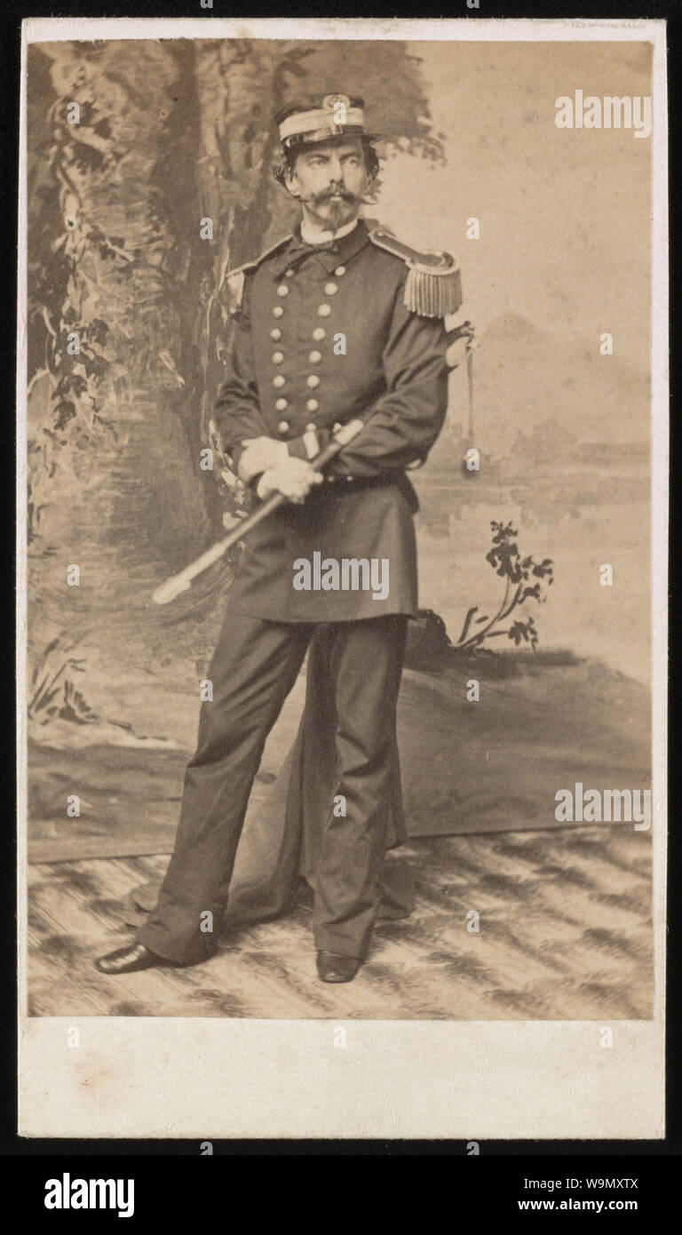 Assistant Surgeon J.J. Sowerby of U.S. Navy in uniform in front of ...