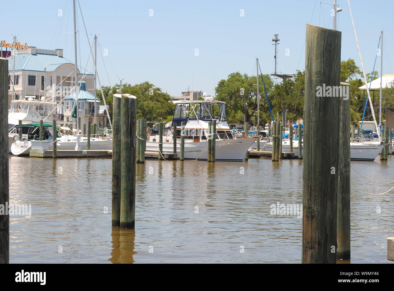 Boats in Harbor Stock Photo - Alamy
