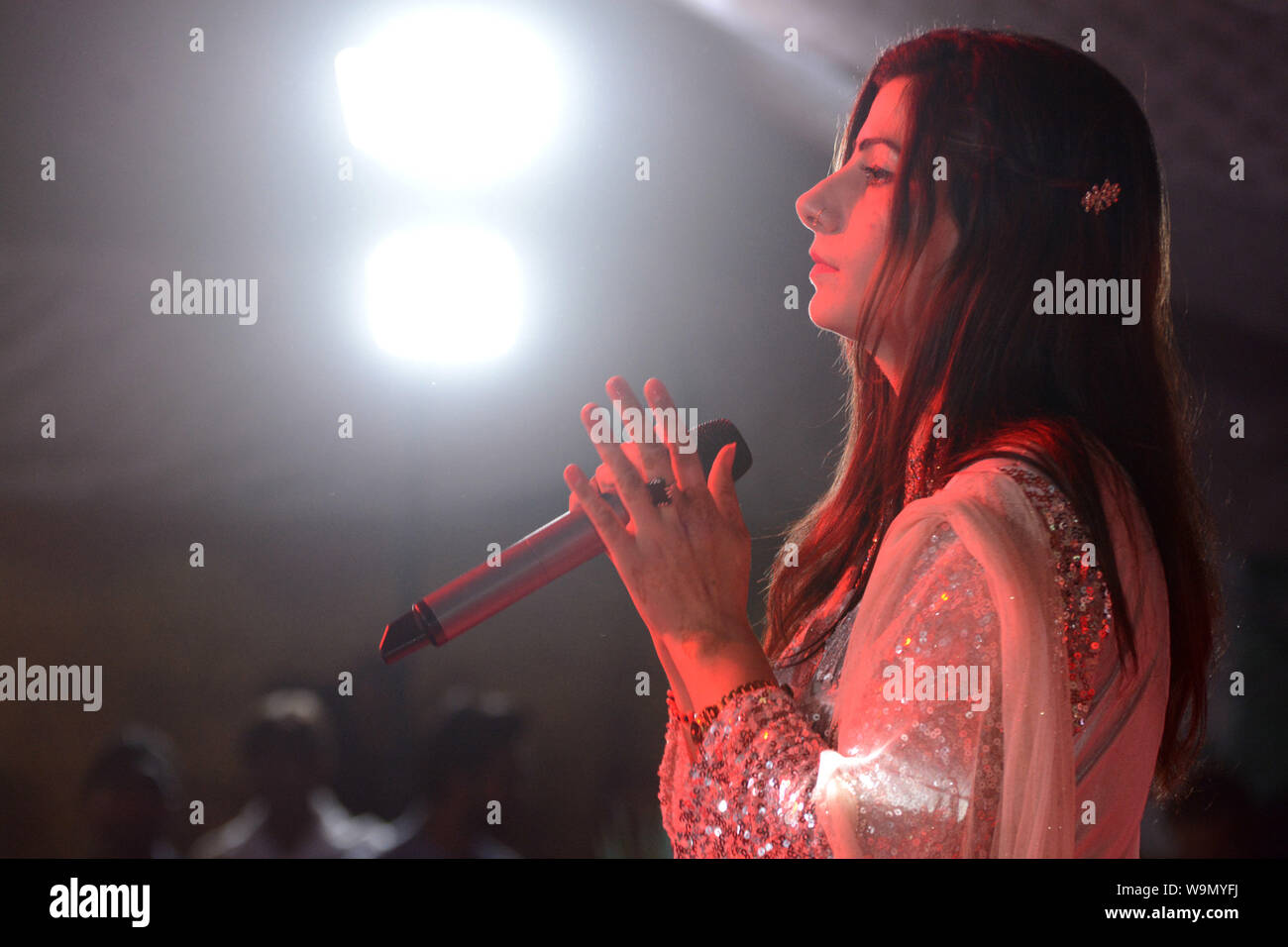 QUETTA, PAKISTAN, Aug 14-2019: famous Pashto singer Sameena Naz ...