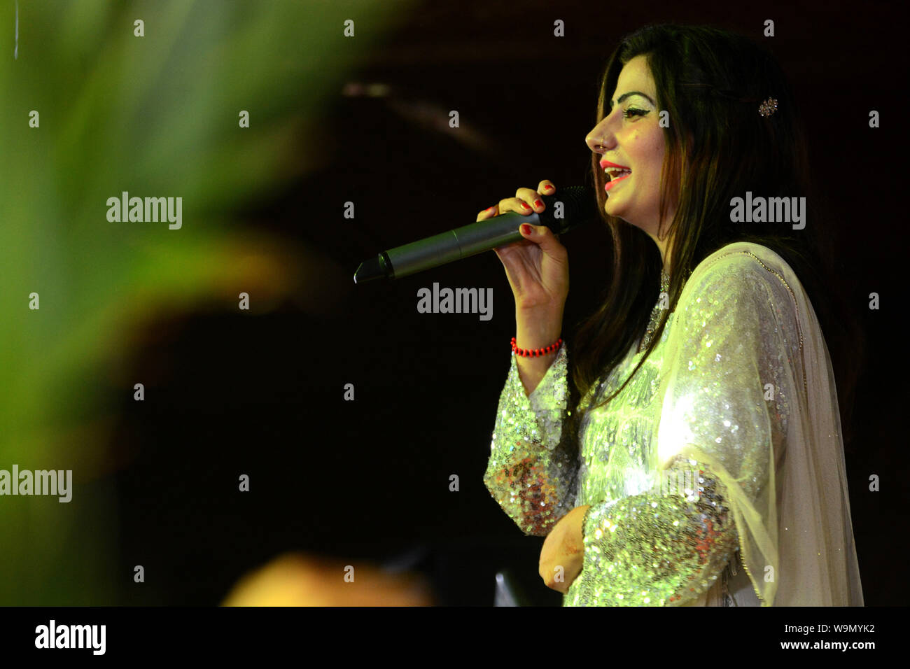 QUETTA, PAKISTAN, Aug 14-2019: famous Pashto singer Sameena Naz ...