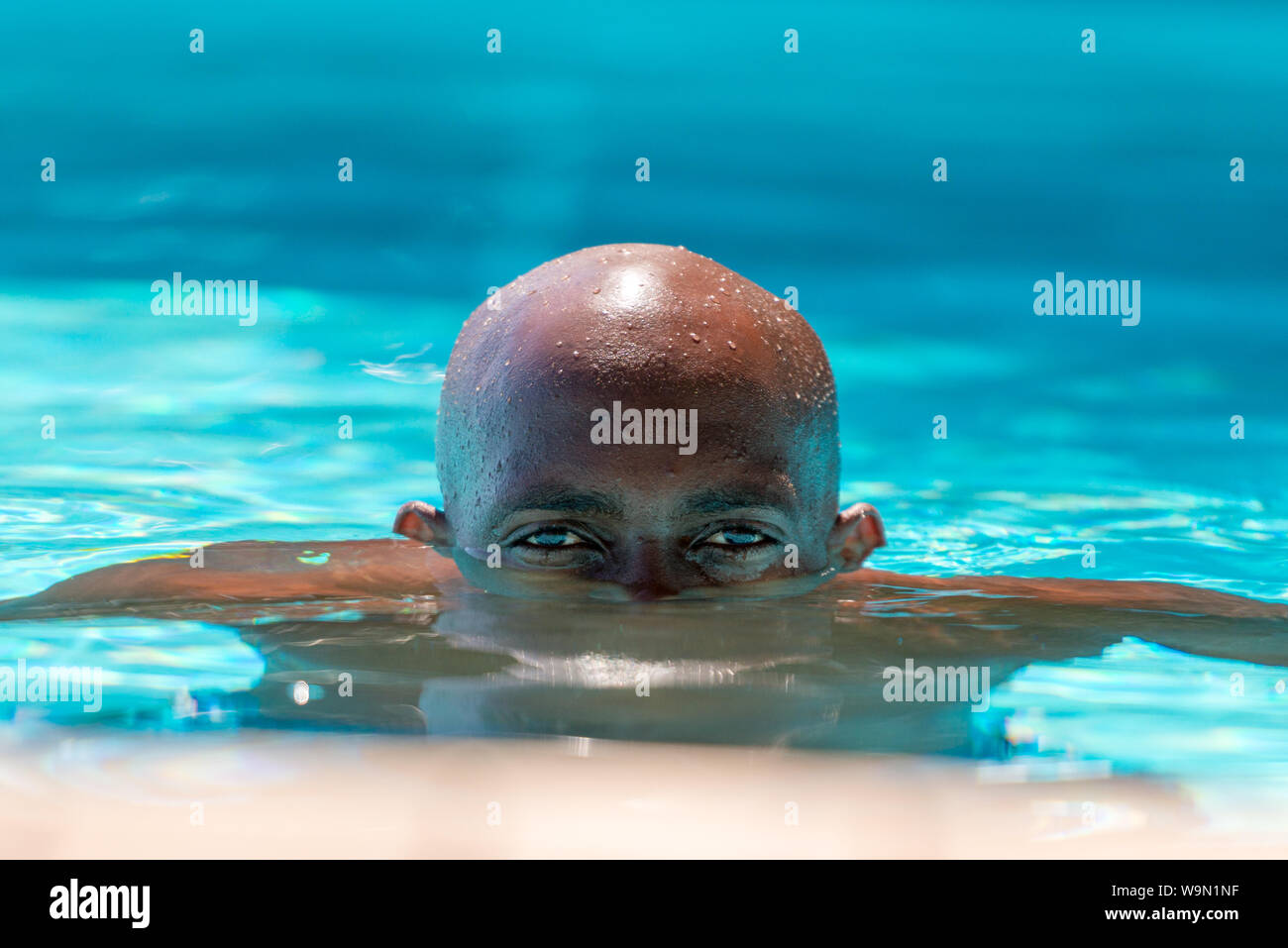 African american swimmer man pool hi-res stock photography and images ...