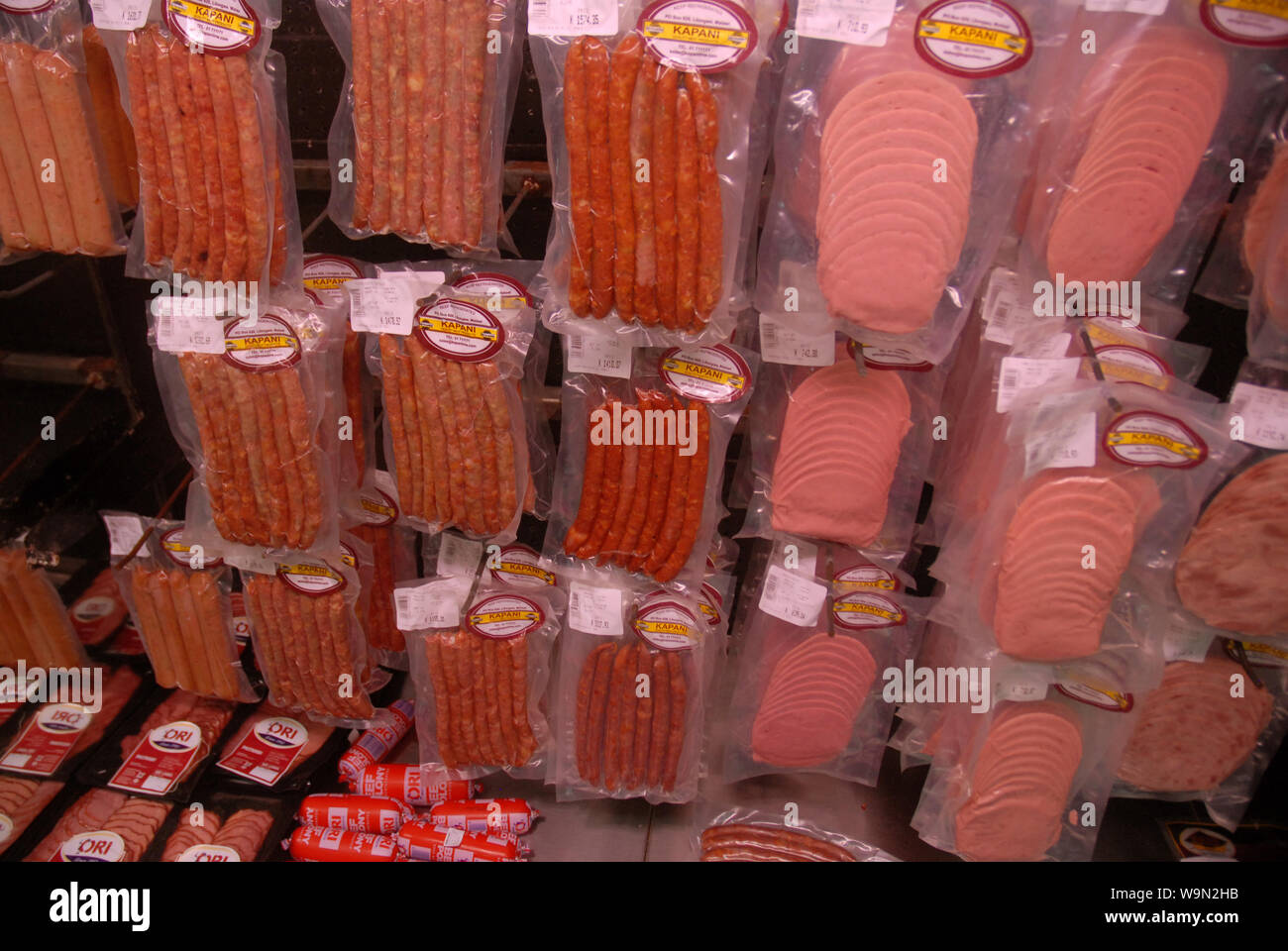 Packets of ham in supermarket, Lilongwe, Malawi, Africa Stock Photo - Alamy