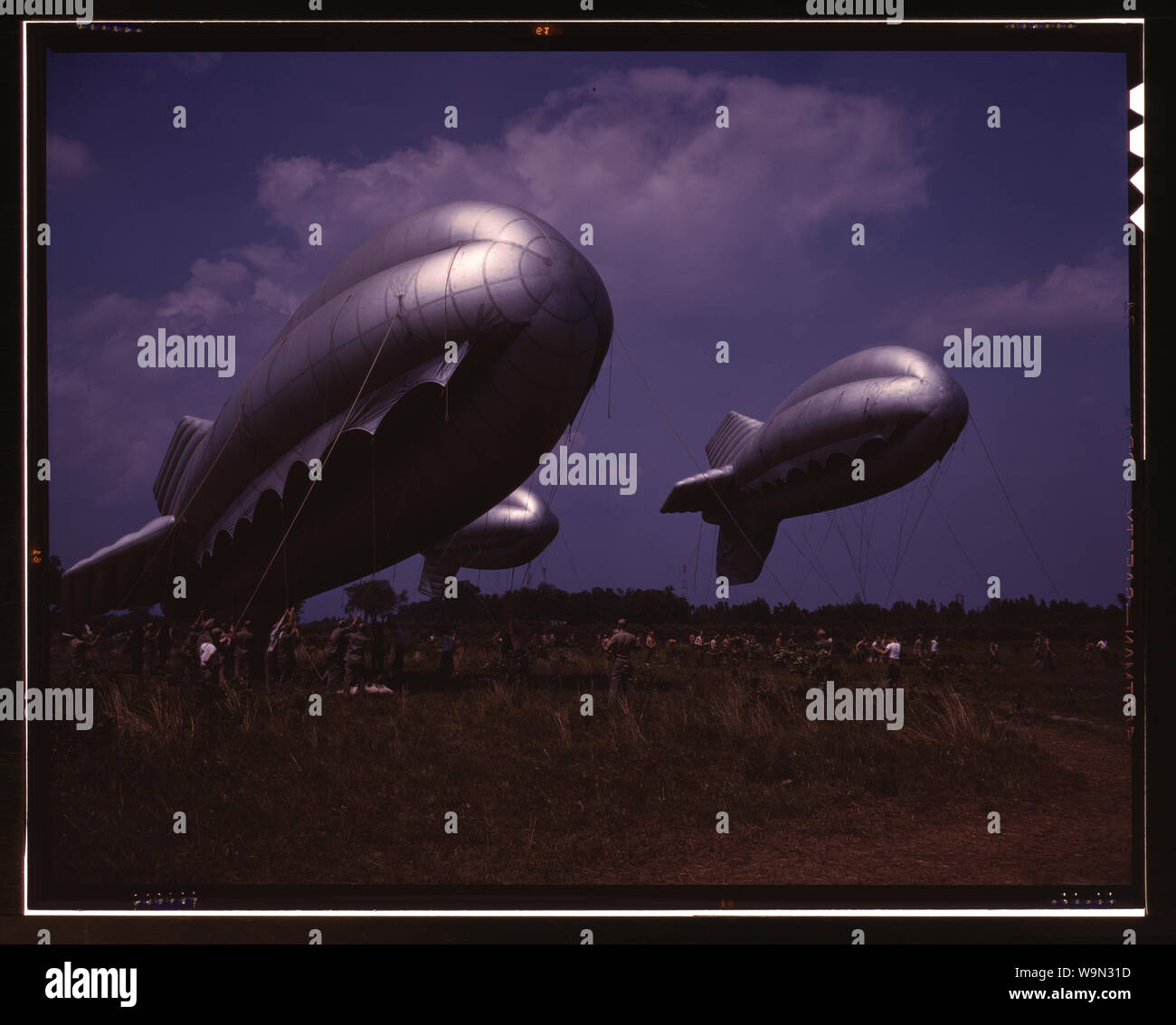 Barrage balloons, Parris Island, S.C Stock Photo - Alamy